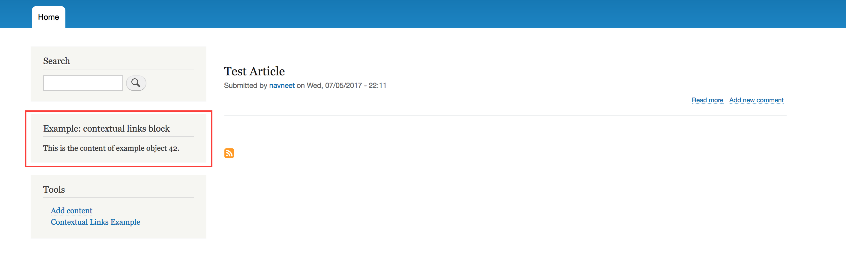 Add contextual_links_example module for Drupal 8 [#2102647] | Drupal.org